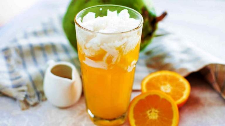 Olahan Minuman Segar Es Kelapa Muda Jeruk - Haluan Lifestyle